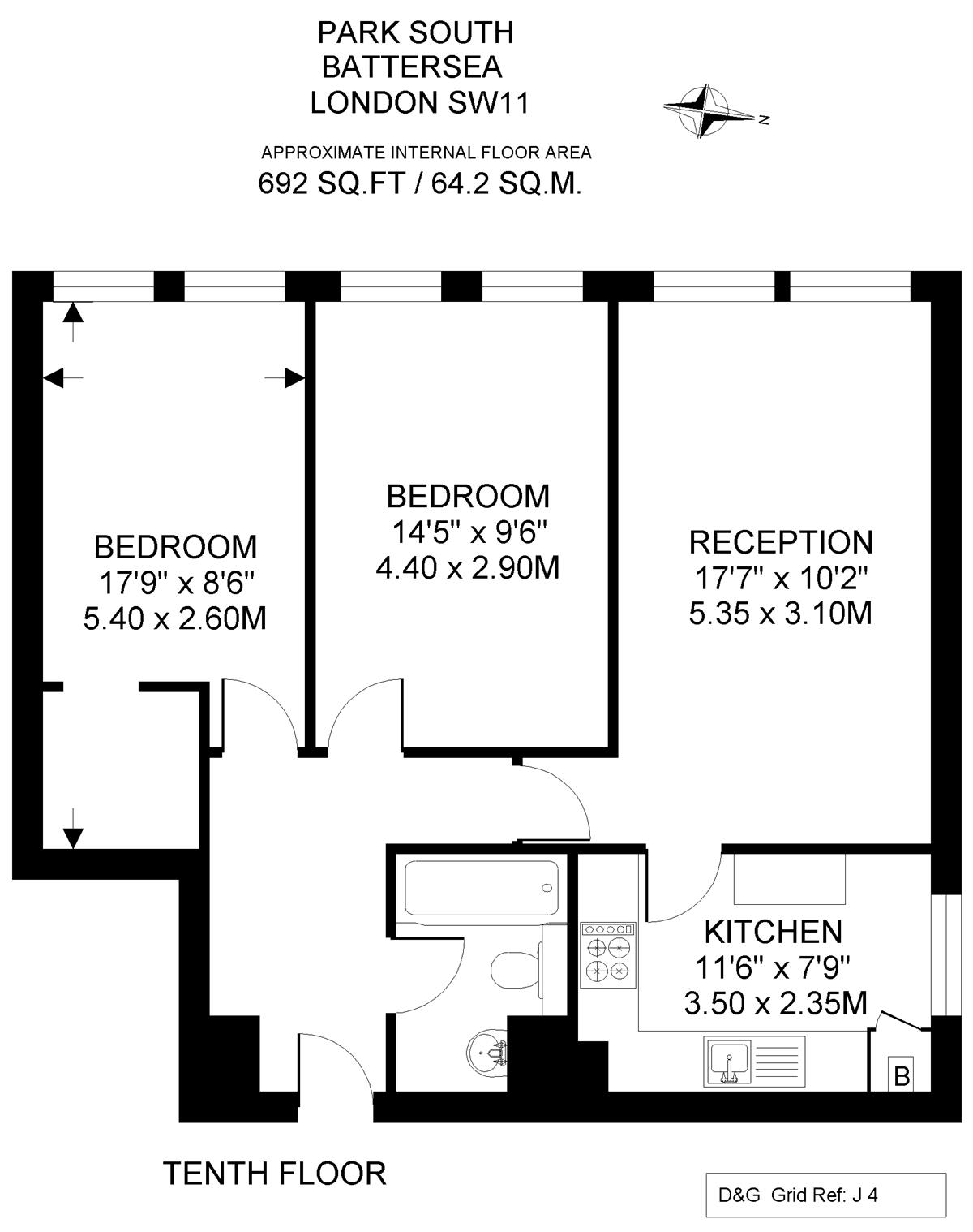 Flat For Sale in Park South, Austin Road, SW11 (ref: 39600) - Douglas ...